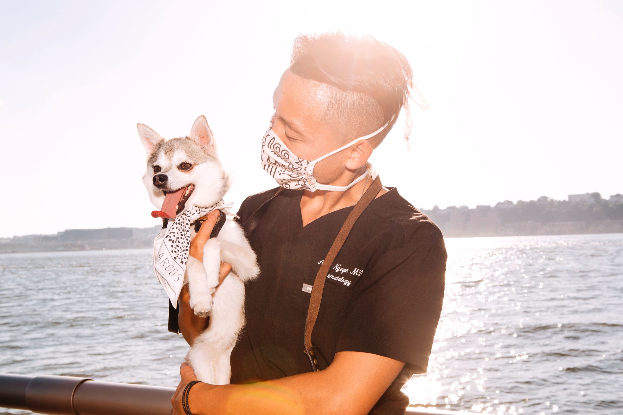 Scrubs & Pups: Andy Nguyen, MD, and Dasher - Argos & Artemis